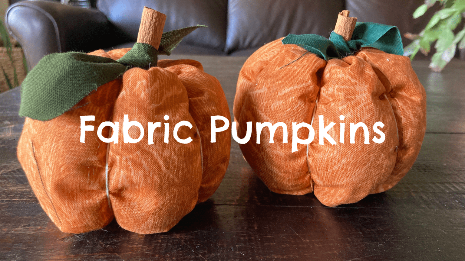 DIY Fabric Pumpkins - Elevation Handmade