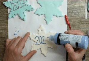 model magic Snowflake Ornaments - Elevation Handmade