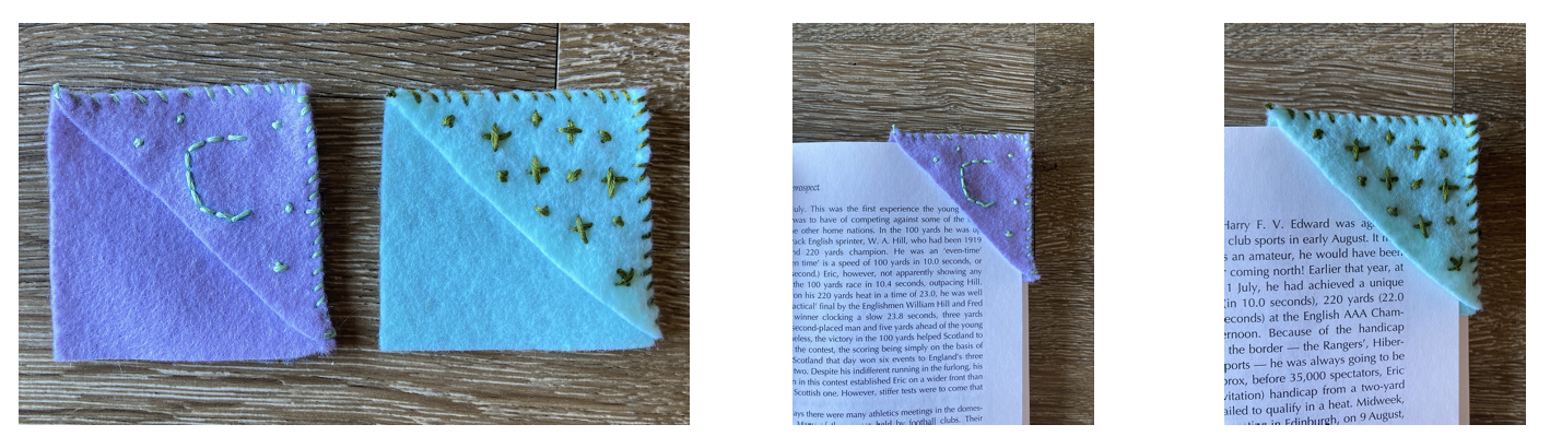 How to Make a Felt Corner Bookmark - Elevation Handmade